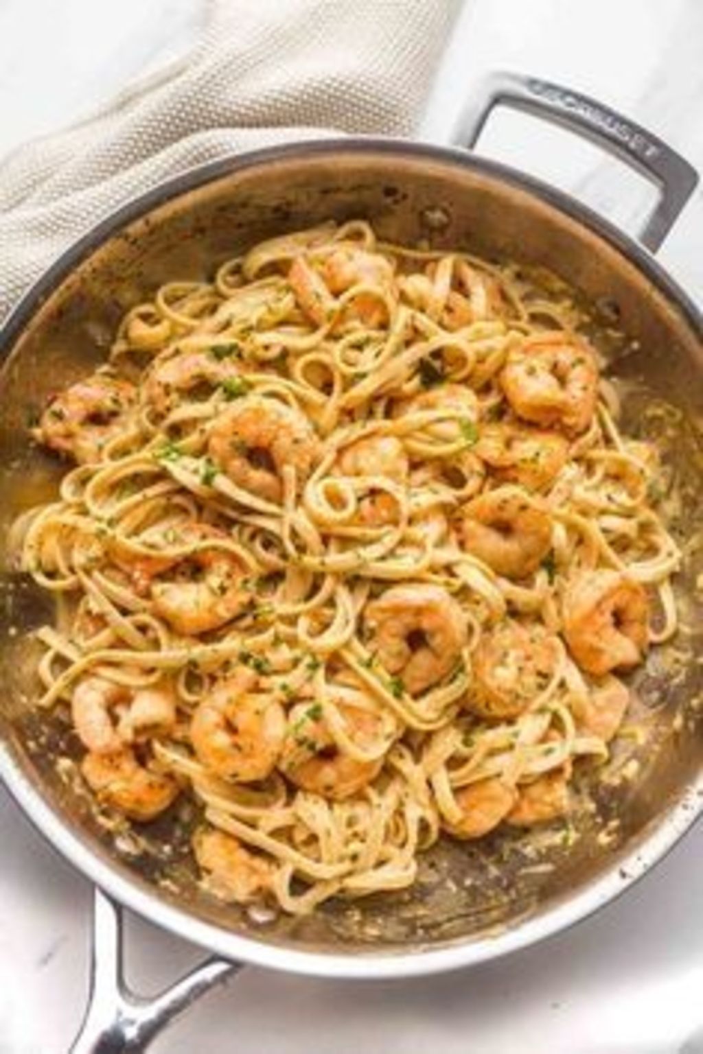Creamy garlic prawn pasta | Blogs | Marina Sea Salt